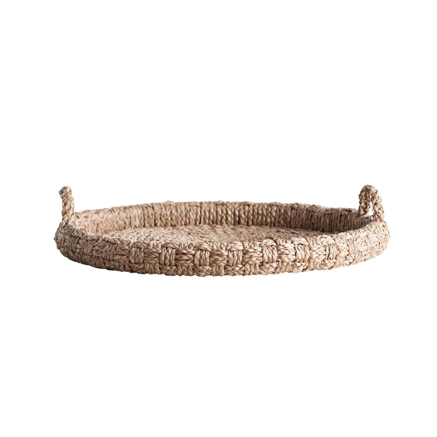 29" Round Braided Tray – Cottage Home