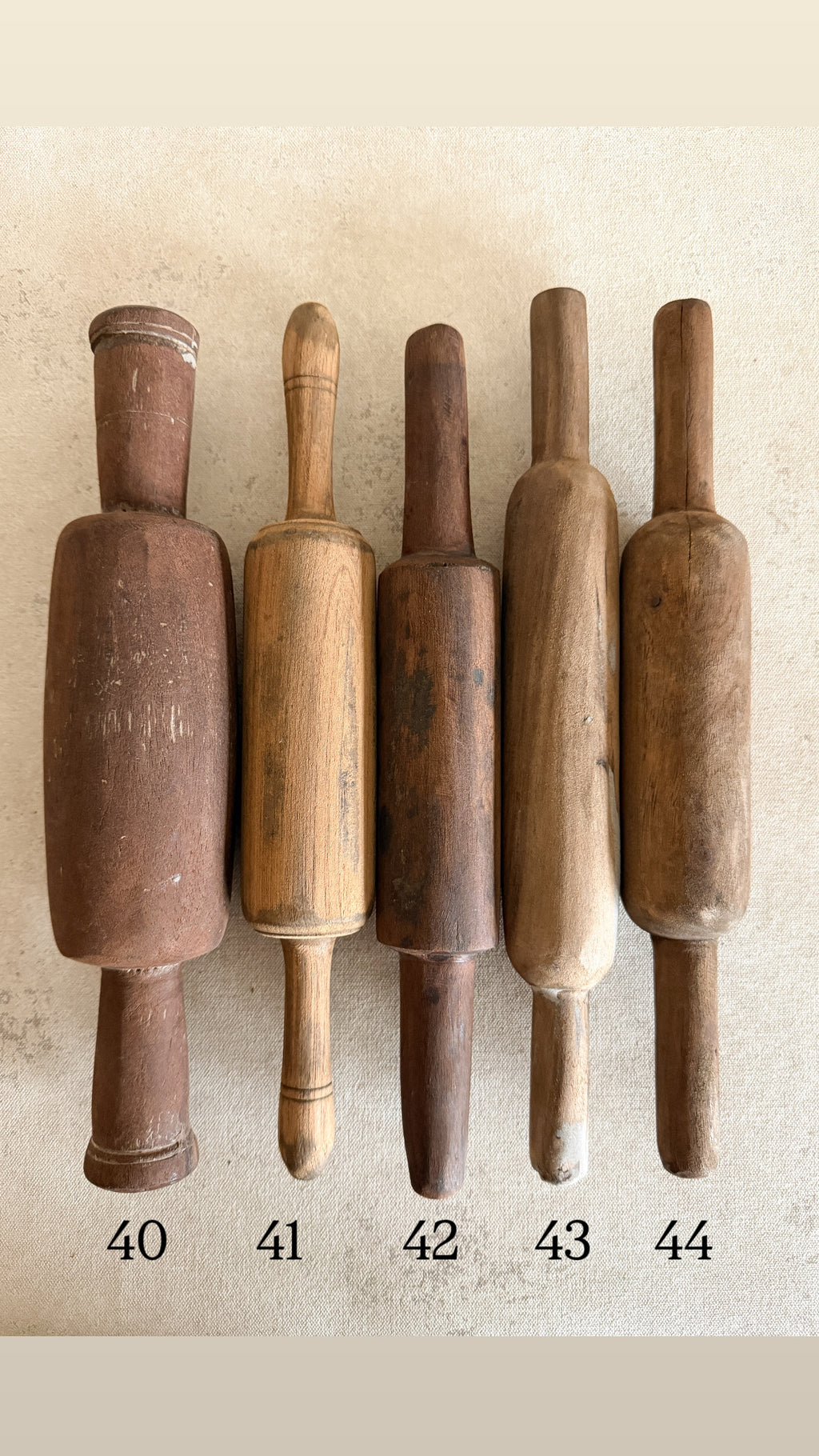 Vintage Found Chapati Roller, Small – Cottage Home