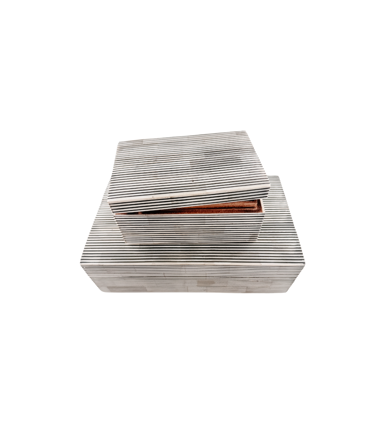 Black Stripe Bone Boxes – Cottage Home
