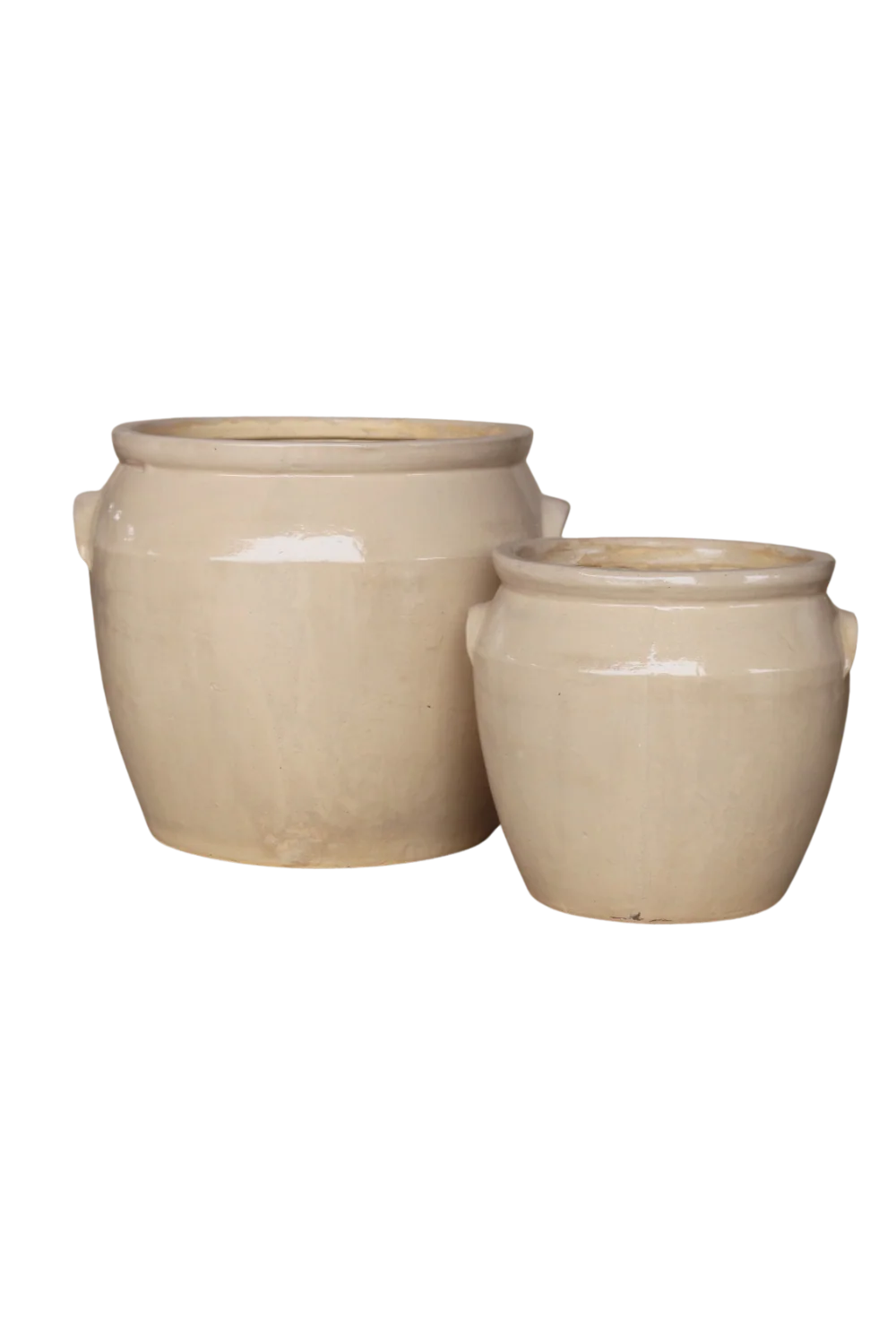 French Replica Cream Glazed Confit Pot, Small – Cottage Home