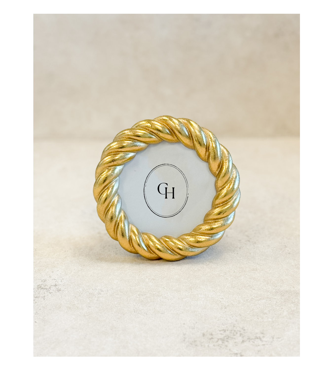 Gilded Rope Frame 4x4 – Cottage Home