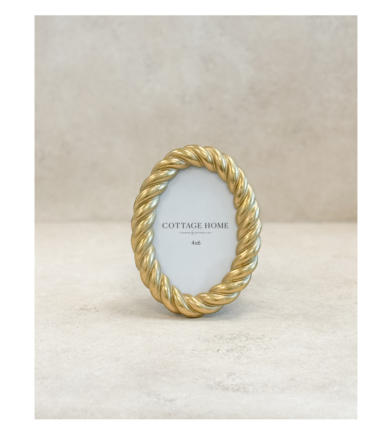 Gilded Rope Frame 4x6 – Cottage Home