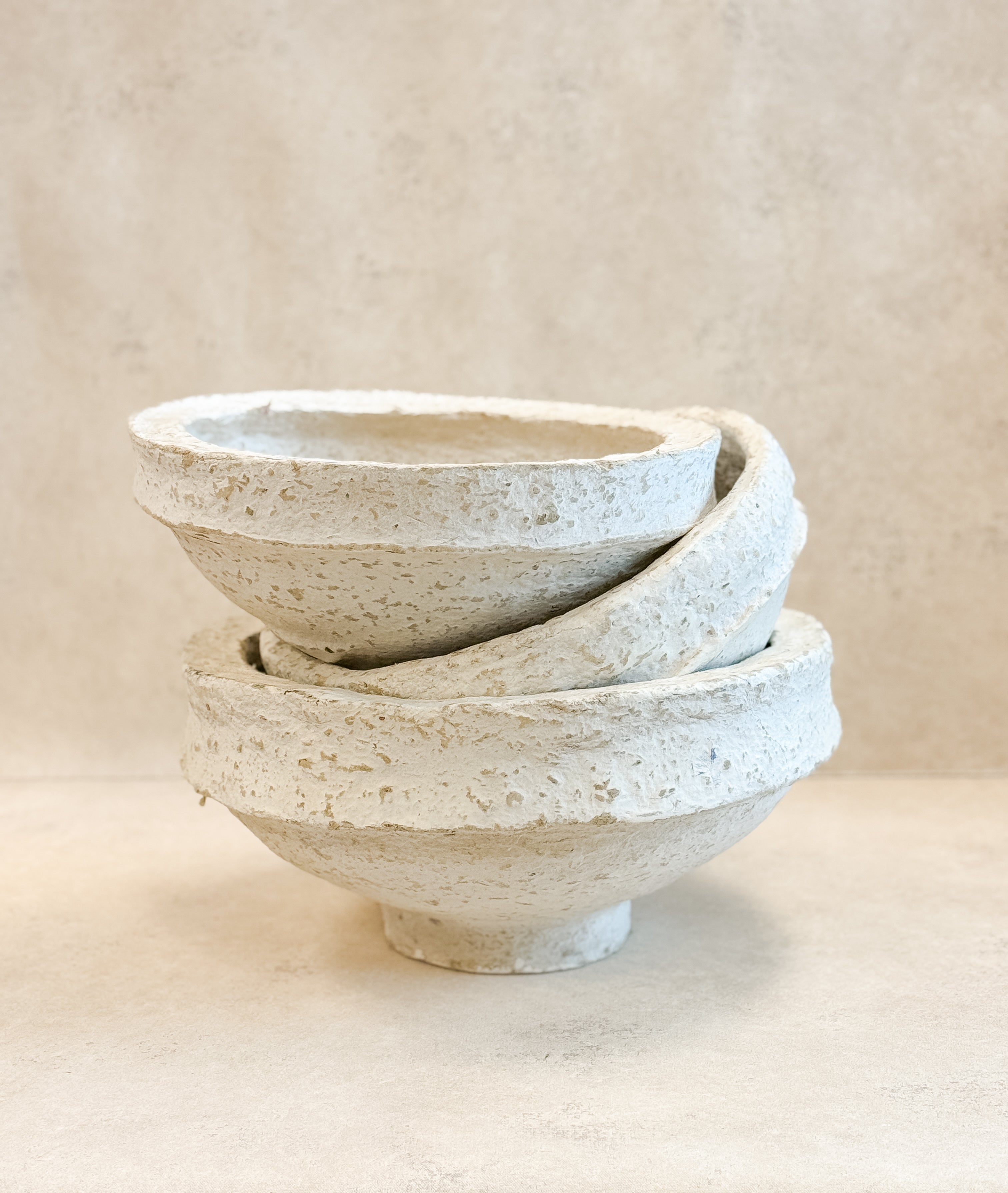 Paper Mache Bowl, White No. 1 – Cottage Home