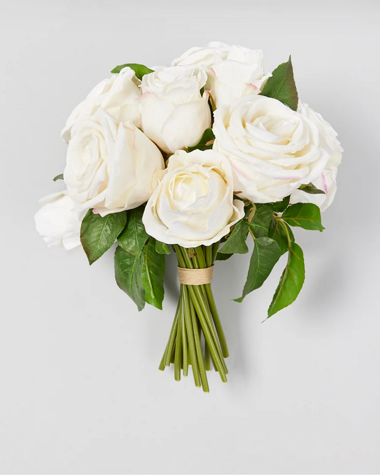 Real Touch Rose Bouquet – Cottage Home