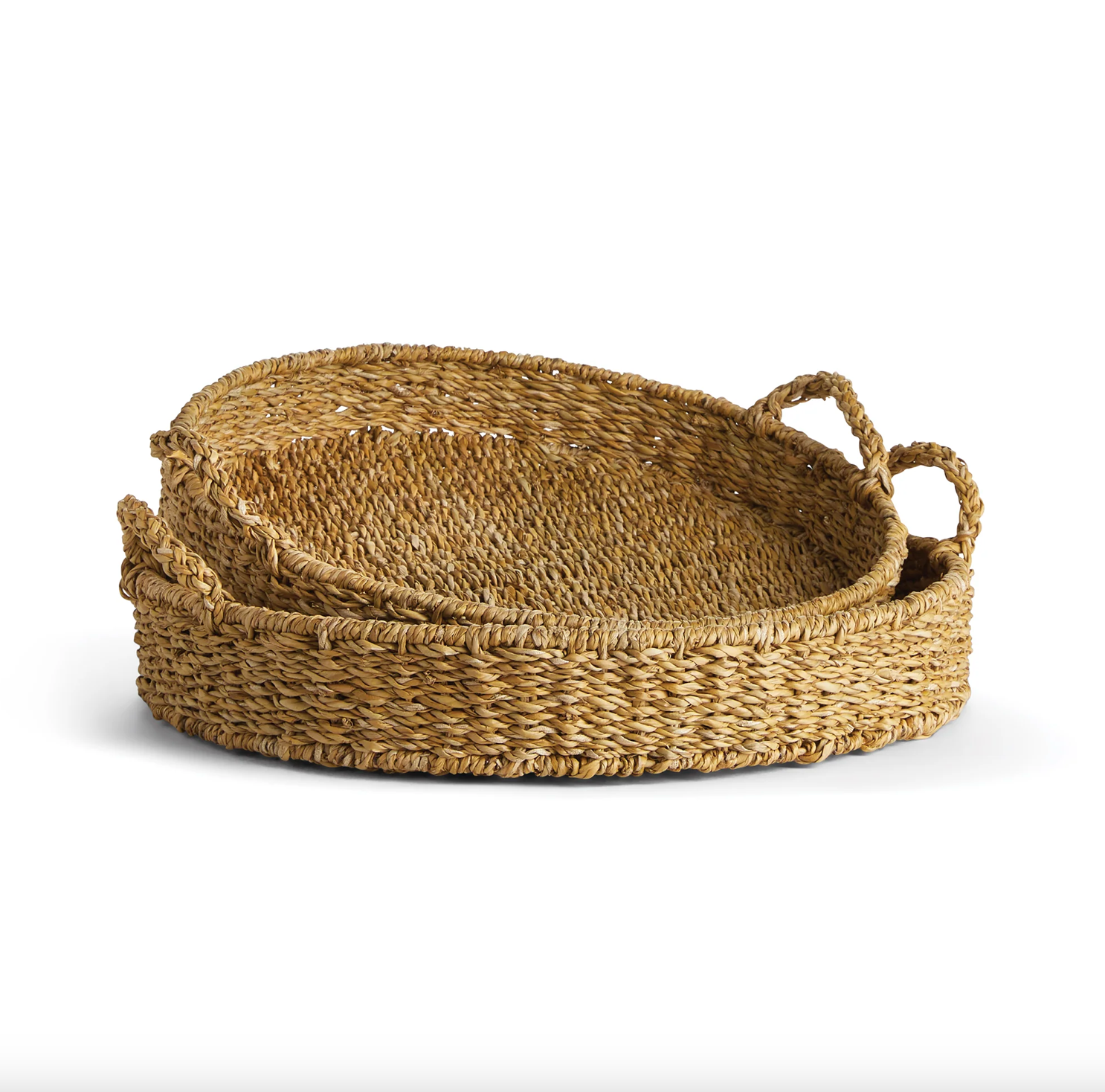 Seagrass Round Trays, Set of 2 – Cottage Home