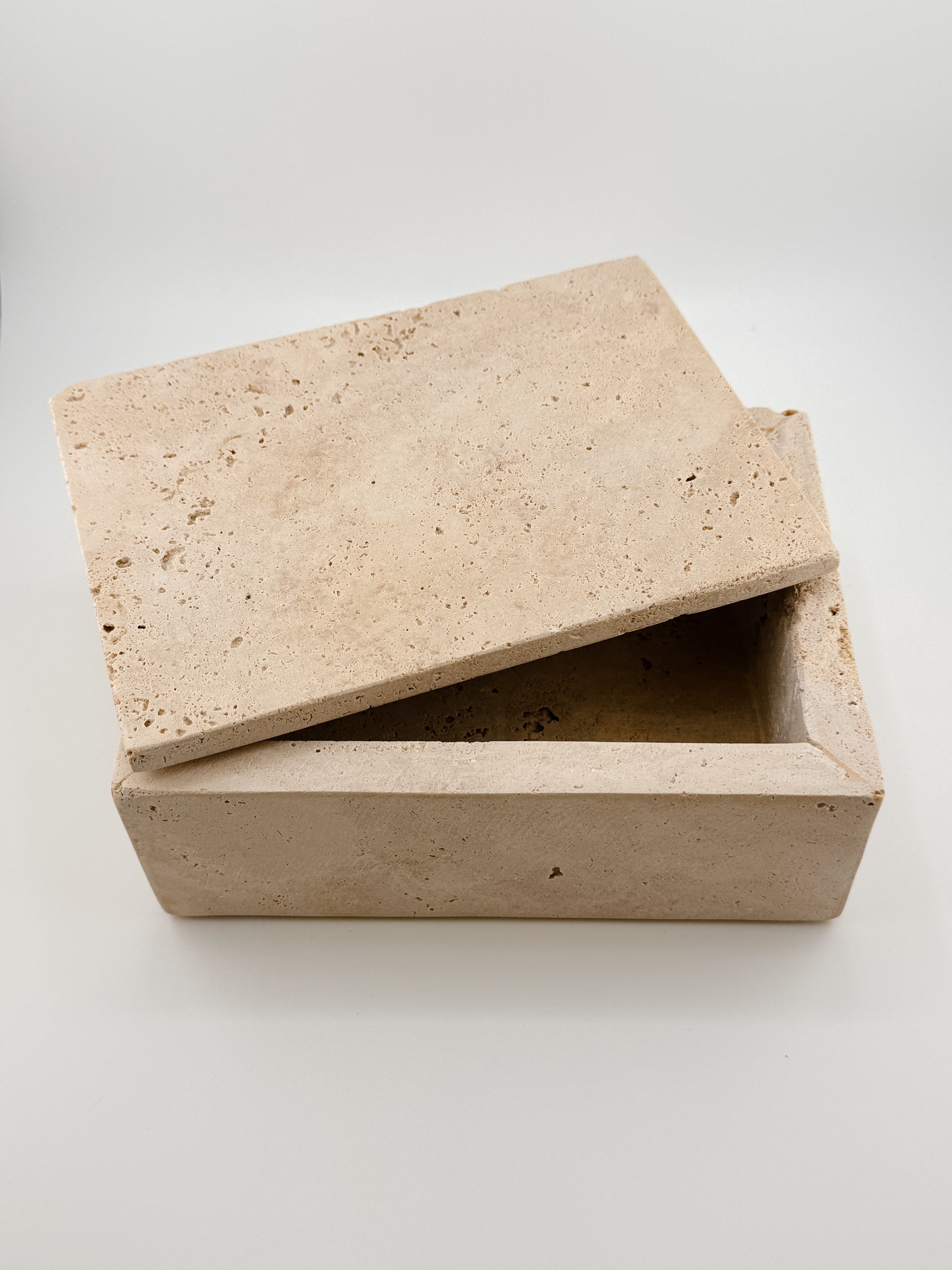 Travertine Lidded Boxes – Cottage Home